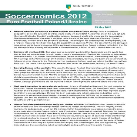 Sport Business: SOCCERNOMICS 2012 | PDF