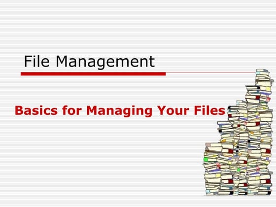 Managing files and folder in windows 10 | PPTX | Operating Systems | Computer Software and ...