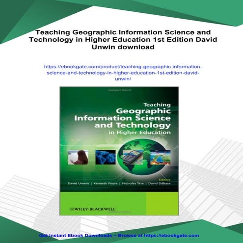Teaching Geographic Information Science and Technology in Higher Education 1st Edition David ...