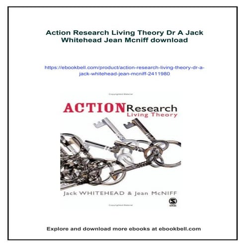Action Research Living Theory Dr A Jack Whitehead Jean Mcniff | PDF