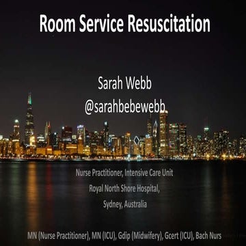 Resus Room Service - Sarah Webb | PPTX