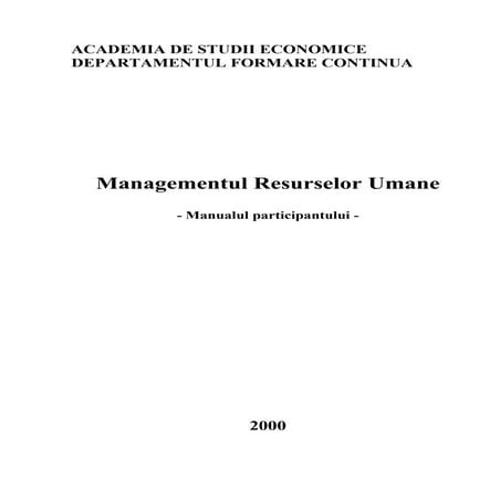 12063226 managementul-resurselor-umane-aurel-manolescu | PDF