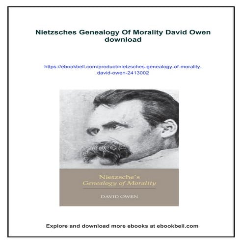 Nietzsches Genealogy Of Morality David Owen | PDF
