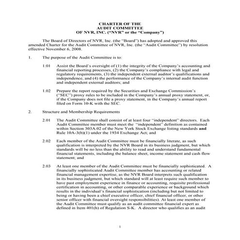 nvr Audit_Committee_08 | PDF