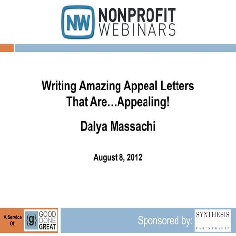 Writing Amazing Appeal Letters That Are...Appealing! | PDF