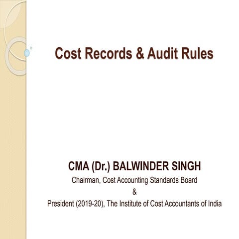 Cost record and cost audit reports .pptx