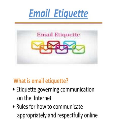 email ettiqute ppt small | PPTX