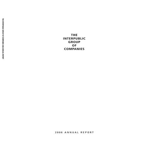 interpublic group 2006ar | PDF