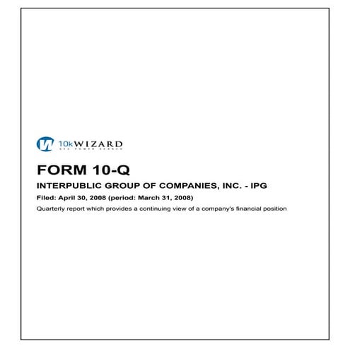 IPG_10q_q108 | PDF
