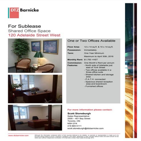 120 adelaide st w shared office space | PDF