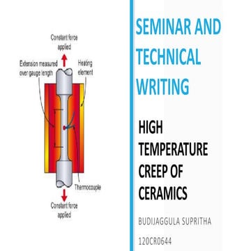 HIGH TEMEPRATURE CREEP OF CERAMICS AND ITS MECHANISM | PPTX