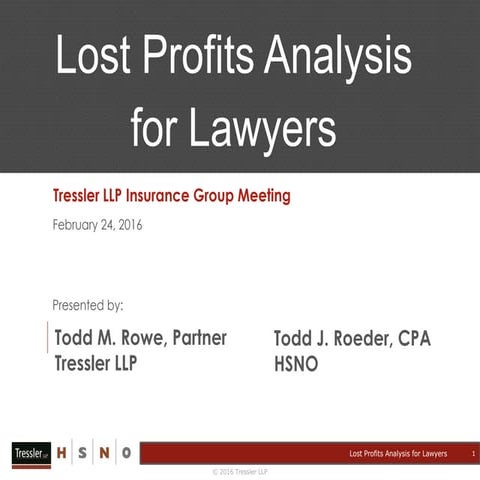 Lost Profits Presentation | PDF