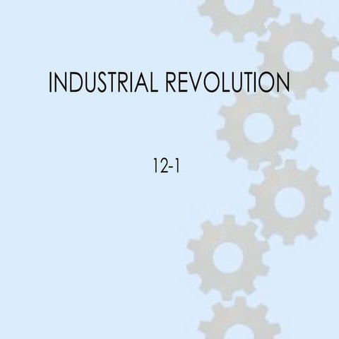 The Industrial Revolution Presentation | PPT