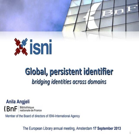 D'Agostino "The International Standard Name Identifier & Identifying ...