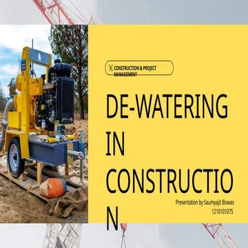 De watering in construction: A complete brief in construction ...