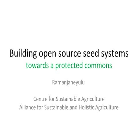 121011 open source seeds | PPT