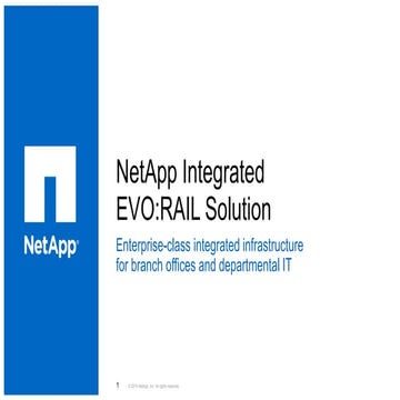 NetApp Integrated EVO:RAIL Solution Frank Sowin | PPT