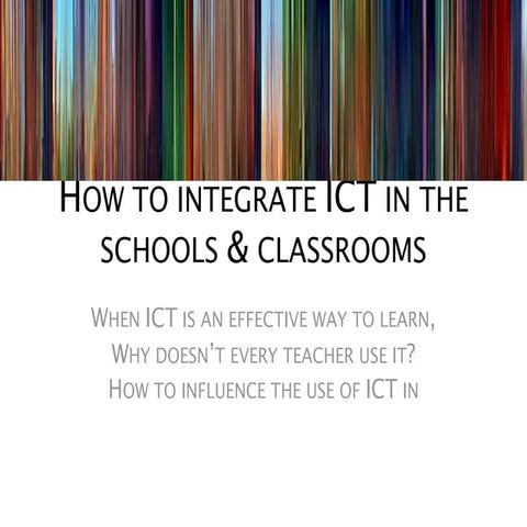 ICT in the Elementary School | PPT