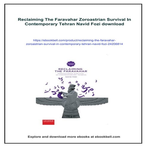 Reclaiming The Faravahar Zoroastrian Survival In Contemporary Tehran ...
