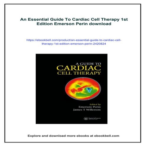 An Essential Guide To Cardiac Cell Therapy 1st Edition Emerson Perin | PDF
