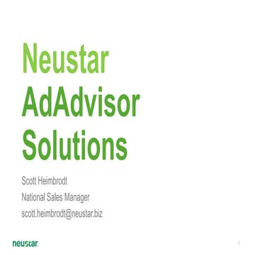 Tech Talk with Neustar | PPTX | Marketing and Advertising | Business