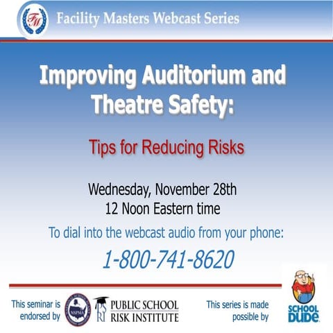 Improving Auditorium and Theatre Safety: Tips for Reducing Risk | PDF