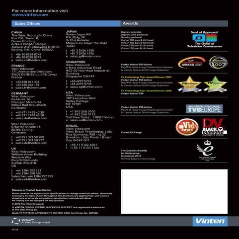 Vinten complete catalogue | PDF