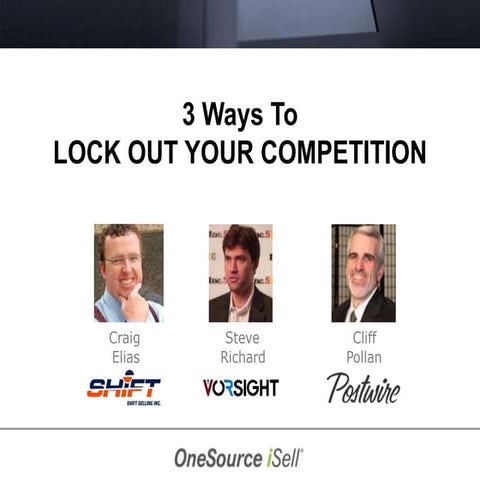 3 Ways to LOCK OUT YOUR COMPETITION | PPTX
