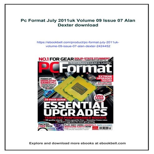 Pc Format July 2011uk Volume 09 Issue 07 Alan Dexter | PDF