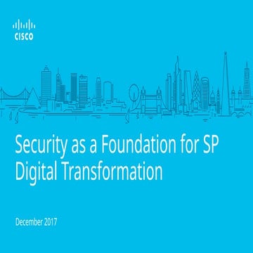 Cisco Security as a foundation for SP Digitization | PPTX
