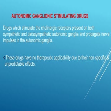 Ganglionic_stimulation_and_blockers_drugs_ | PPTX