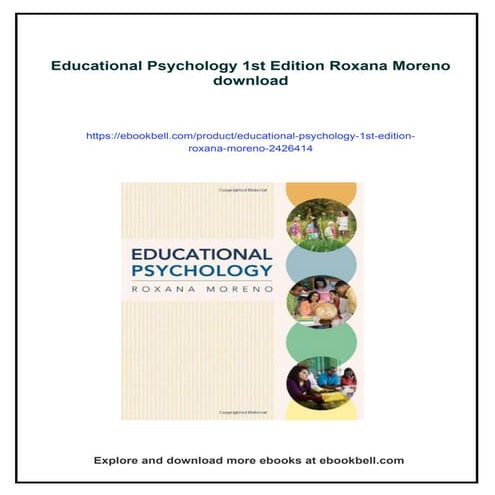 Educational Psychology 1st Edition Roxana Moreno | PDF