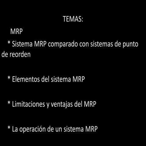 MRP | PDF