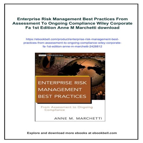 Enterprise Risk Management Best Practices From Assessment To Ongoing ...