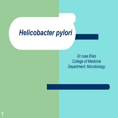 Helicobacter pylori | PDF