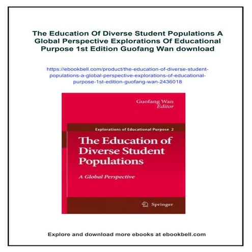 The Education Of Diverse Student Populations A Global Perspective ...