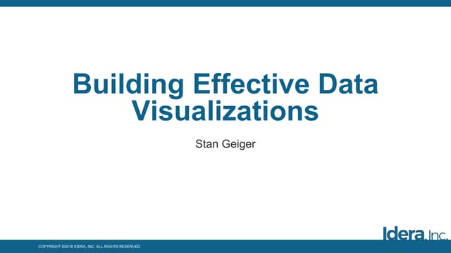 Building Effective Data Visualizations Ppt