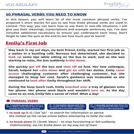 122. 50 Phrasal Verbsfor international c2 English level | PDF