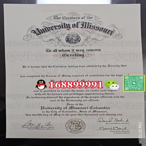 University of Missouri Columbia degree offer diploma Transcript | PDF