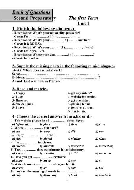 Prep3 computer midterm revision | DOCX | Computing | Technology & Computing