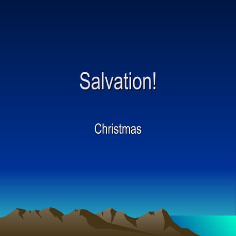 12/21/08 Salvation | PPT