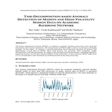 TASK-DECOMPOSITION BASED ANOMALY DETECTION OF MASSIVE AND HIGH-VOLATILITY SESSION DATA ON ...
