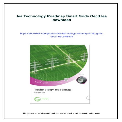 Iea Technology Roadmap Smart Grids Oecd Iea | PDF
