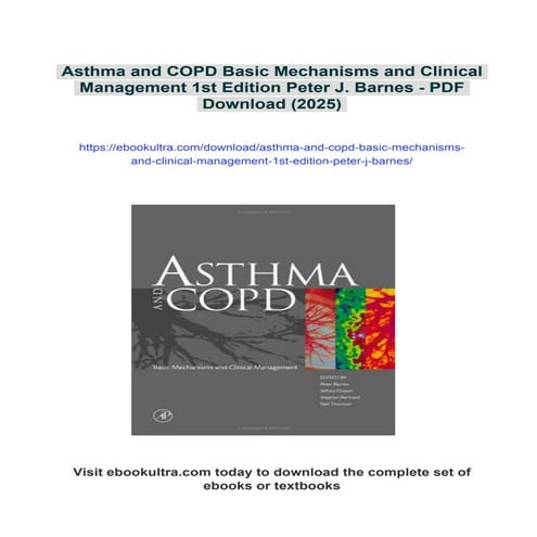 Asthma and COPD Basic Mechanisms and Clinical Management 1st Edition Peter J. Barnes | PDF