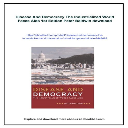 Disease And Democracy The Industrialized World Faces Aids 1st Edition ...