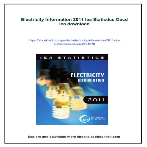 Electricity Information 2011 Iea Statistics Oecd Iea | PDF