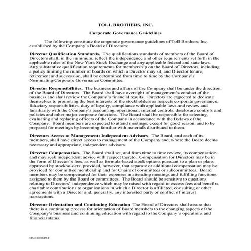 GM_Corporate Governance_Corporate Governance Guidelines | PDF