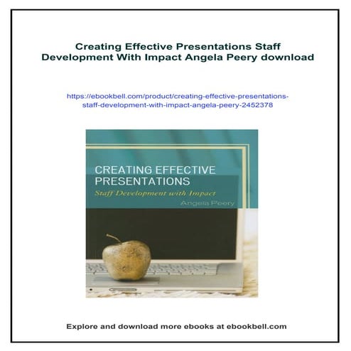 Creating Effective Presentations Staff Development With Impact Angela ...