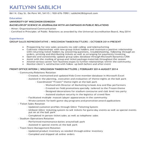 Molly Kind-Rubin Resume | PDF