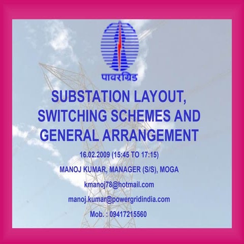 1.substation layouts | PPTX